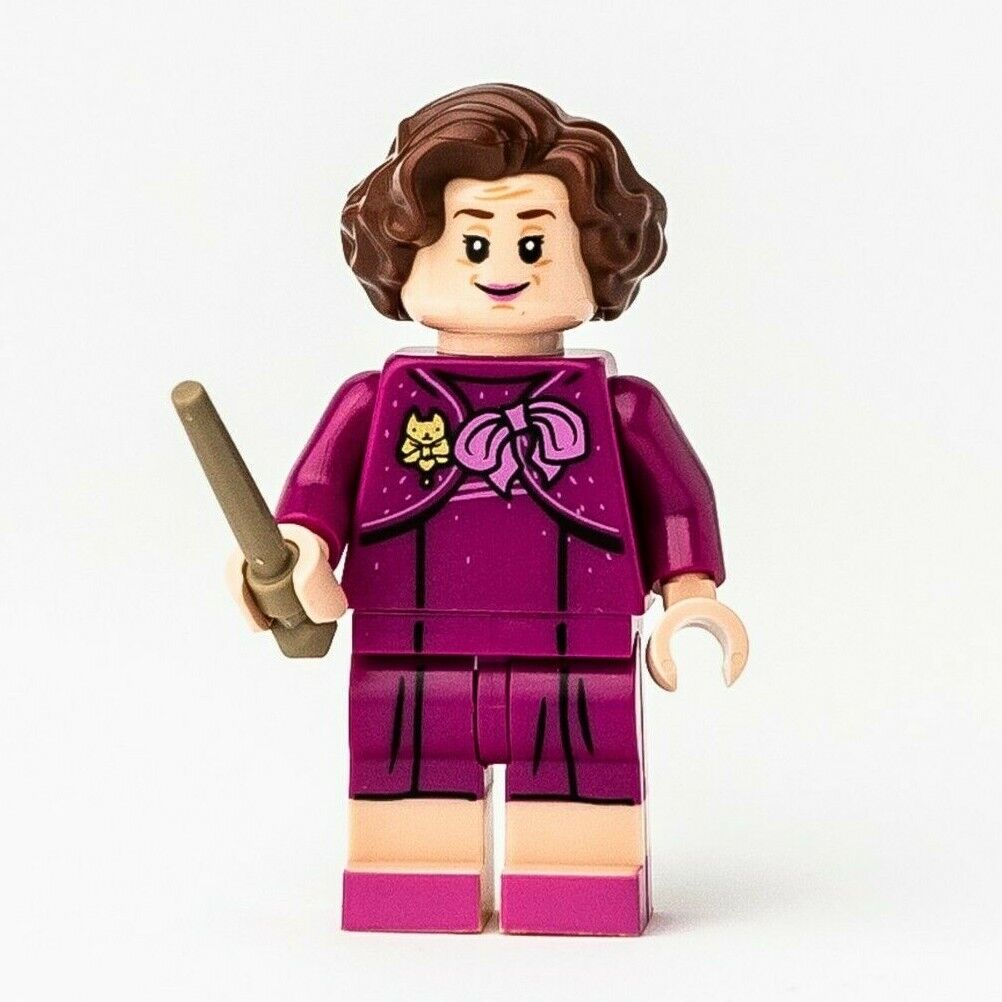 New LEGO Professor Dolores Umbridge, Magenta Dress Minifigure - 75967