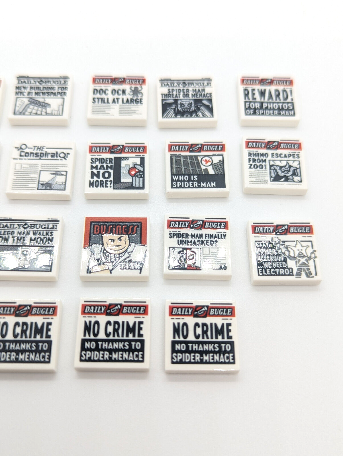 NEW (Lot of 18) LEGO 76178 Marvel Daily Bugle Spider-Man Newspaper Til