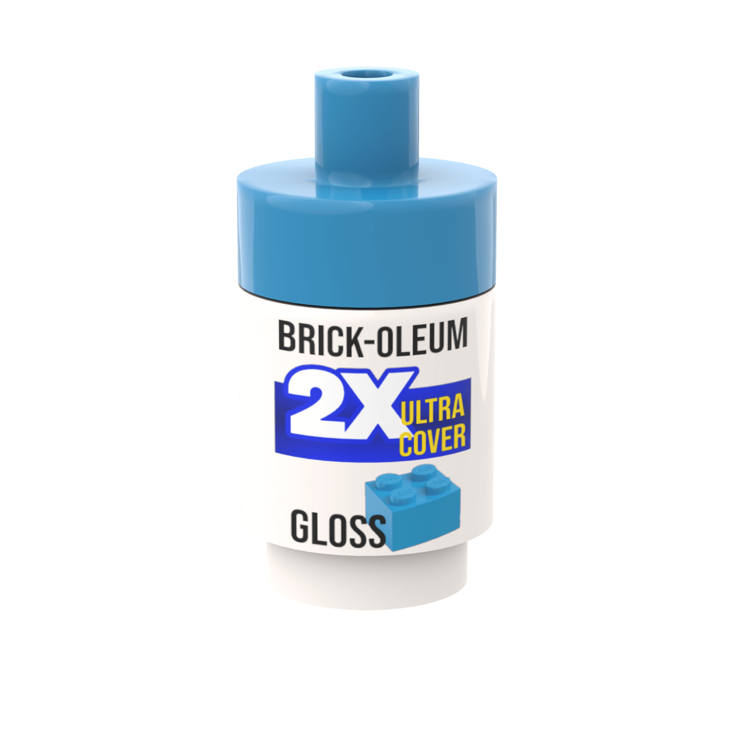 Spray Paint Can (Dark Azure) - Custom Printed Minifig Scale - Made Usi