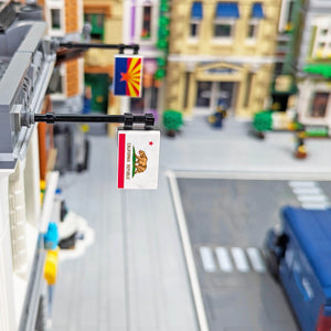 California State Flag - Custom Printed - Made Using a LEGO® Tile