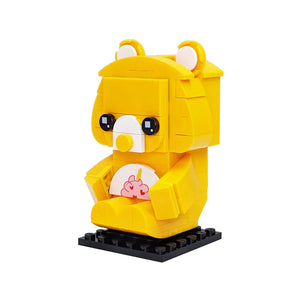 Golden Friendship Bear Brick Building Set - Custom Printed Set - Made