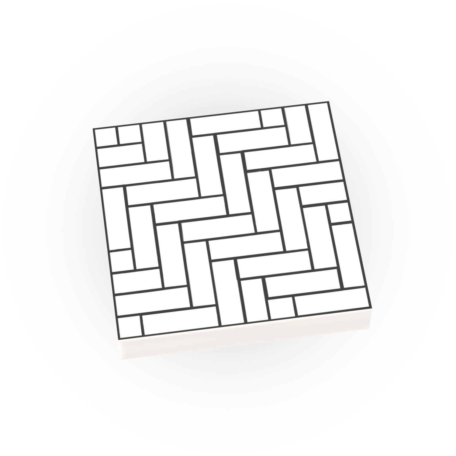 Subway Tile for Floor & Wall - Custom Printed - Made Using a LEGO® Til