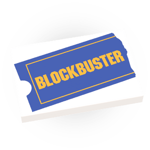 Blockbuster Store Sign - DVD Rentals - Custom Printed - Made Using a L