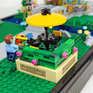 Hedge Planter 'L Shape' Set - Building Set - Made Using LEGO® Parts