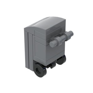 Trash Bin - Mini Building Set - Custom Printed - Made Using LEGO® Part