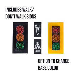 Single Traffic Light Custom Printed Building Set - Made Using LEGO® Pa