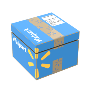 Walpart Shipping Box - Custom Printed Using LEGO® Parts (2 x 2 brick)
