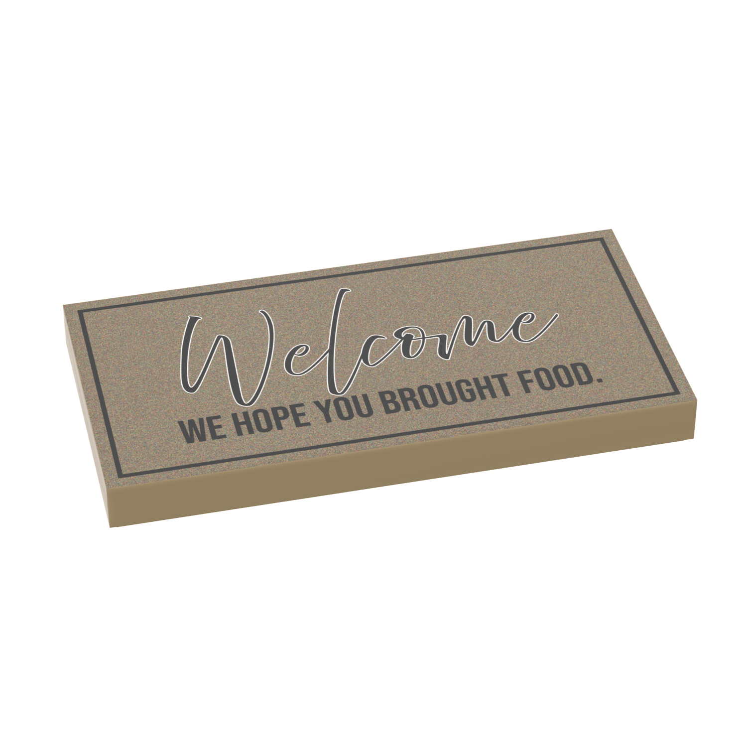 Welcome Door Mat - Custom Printed - 2x4 Tile Made using LEGO® Parts