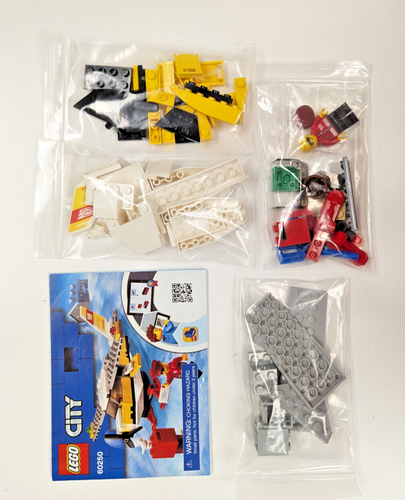 LEGO CITY: Mail Plane (60250) Complete with Manual and Minifigure – StudBee